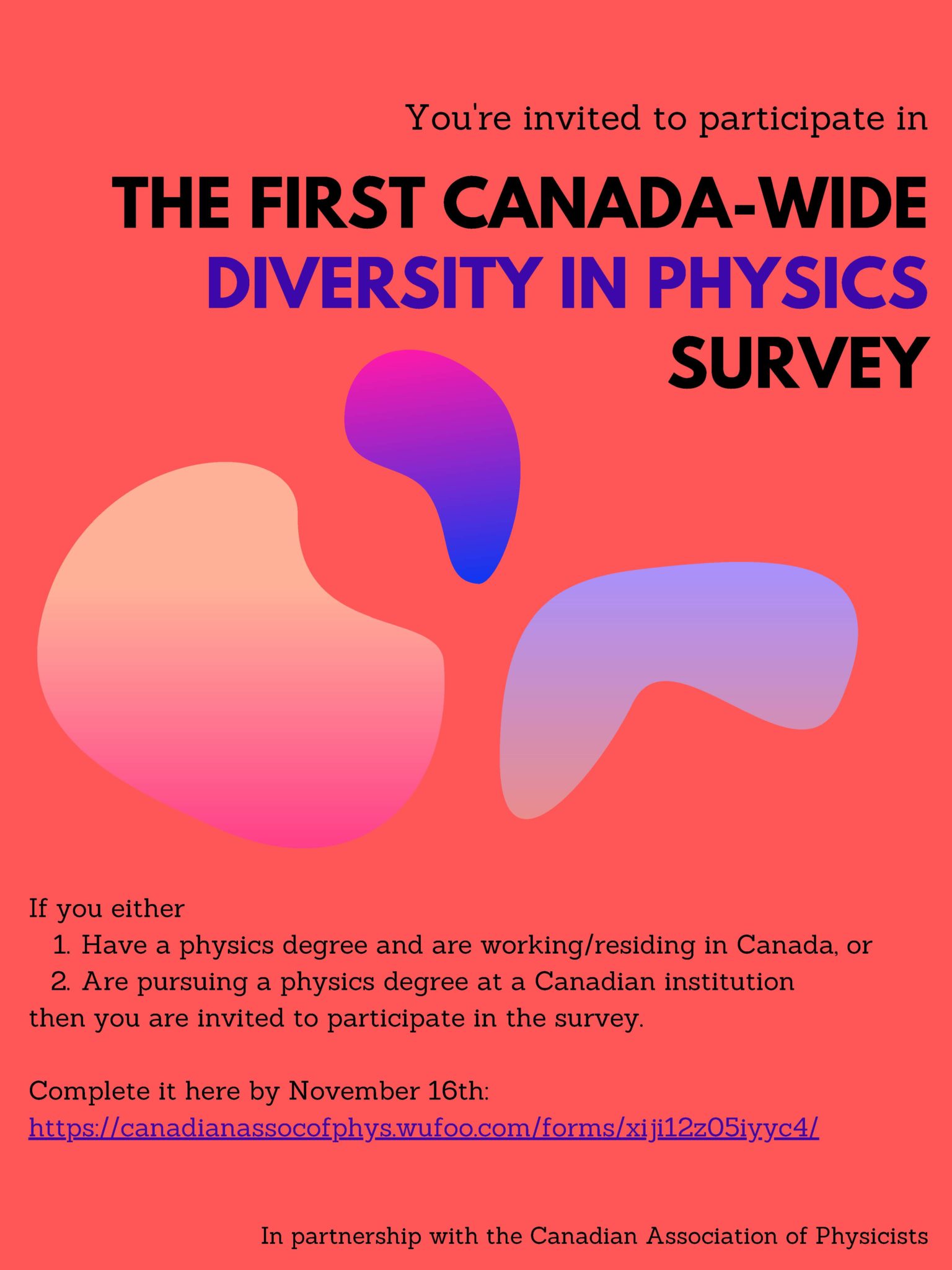 Canadian Association of Physicists Invitation to participate in the ...